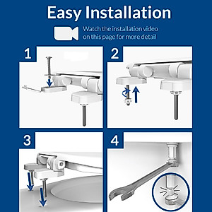 Little2Big 181SLOW 000 Toilet Seat with Built-In Potty Training Seat, Slow-Close, and will Never Loosen, ELONGATED, White