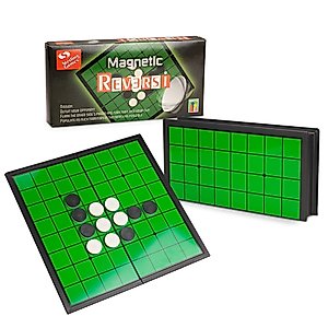 Sterling Games Othello Reversi Strategy Board Game 9.75 Inch Board with Folding Magnetic Board and Pieces for Home and Travel