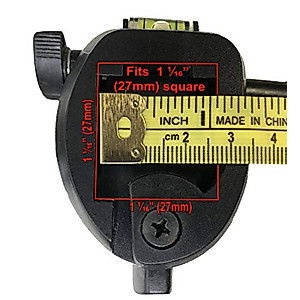 DaVoice 27mm Tripod Quick Release Plate Camera Mounting Adapter Parts Replacement for Targus TG-50TR, TG-5060TR, Vivitar VPT-1250, Digital Concepts 50”, Sunpak 50” Tripod Mount Attachment AB-QR-50
