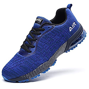 QAUPPE Mens Air Running Shoes Athletic Trail Tennis Sneaker (Blue US 7 D(M)…