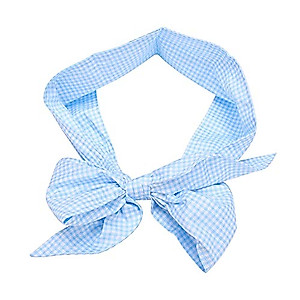 Zerodis Baby Swaddle Wrap Sash, Cotton Maternity Bowknot Newborn Infant Blanket for Photo Shot Stretch Wrap Swaddle Blanket Receiving Blanket (Light Blue Plaid)