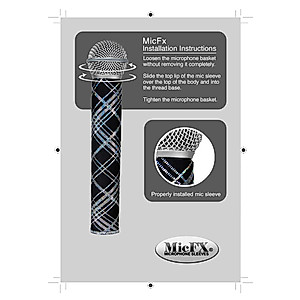 Basic Black Wireless mic Sleeves by MicFX-USA. Super Stretch fits firm. Mic NOT included. Made in USA. Washable.