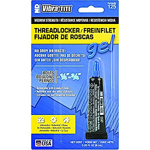 Vibra-TITE 12506BC 125 Removable Medium Strength Gel Anaerobic Threadlocker, 125, Blue
