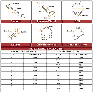 FINE4U 14G Nipple | Tongue Rings Piercing Jewelry Titanium - ASTM F136 Titanium Straight Barbell for Women & Men, Internally Threaded Hypoallergenic (14G × 16mm × 5mm)