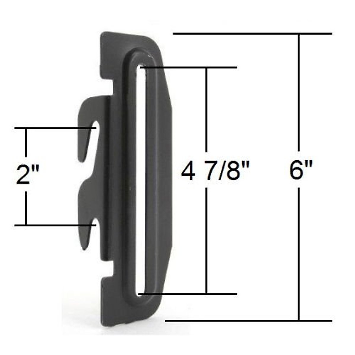 Down Hook Bracket Headboard Adapter #35, Two Down Hooks, Bolt-On to Hook-On Conversion Bracket, Conversion of Non Down Hook Bed Frame to Hook-On Head and Foot Boards Attachment, 2" Height Adjustment