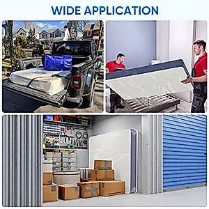 6 Pack Oversized Moving Bags +2PK Mattress Bag for Moving Storage