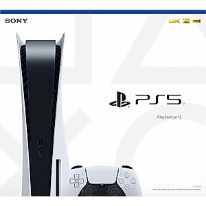 2022 Play_Station 5 Disc Version P_S5 Gaming Console, x86-64-AMD Ryzen Zen 8 Cores CPU, AMD Radeon RDNA, 4K Blu-ray Player, 16GB GDDR6 Memory, Ultra-High Speed 825GB SSD, WiFi 6, Bluetooth 5.1