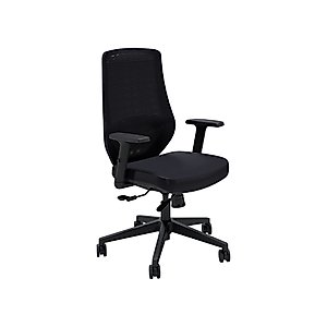 Vari Essential Task Chair - Varidesk Ergonomic Home Office Chair with Comfortable Mesh, Lumbar & Back Support, Adjustable Height - Ideal for Computer Desk - Easy Assembly - Black