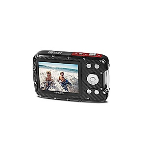 Minolta MN30WP 21 MP / 1080P HD Waterproof Digital Camera (Red)