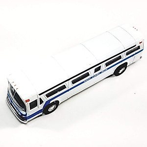 Showcast Classic New York City Central Station White Passenger Bus 6 Diecast Commercial Vehicle, Small
