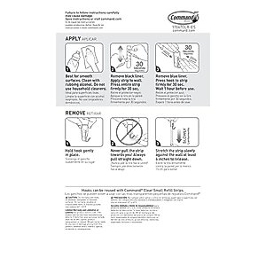 Command Small Clear Wire Toggle Hooks, 40 Hooks and 48 Command Strips, Damage Free Hanging Wall Hooks with Adhesive Strips, Adhesive Hooks for Hanging Christmas Decorations, Holds up to 0.5 lb