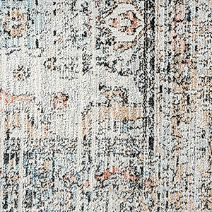 Home Dynamix The Spruce Summer Adele Area Rug, Blue/Rust, 7'10"x10'2"