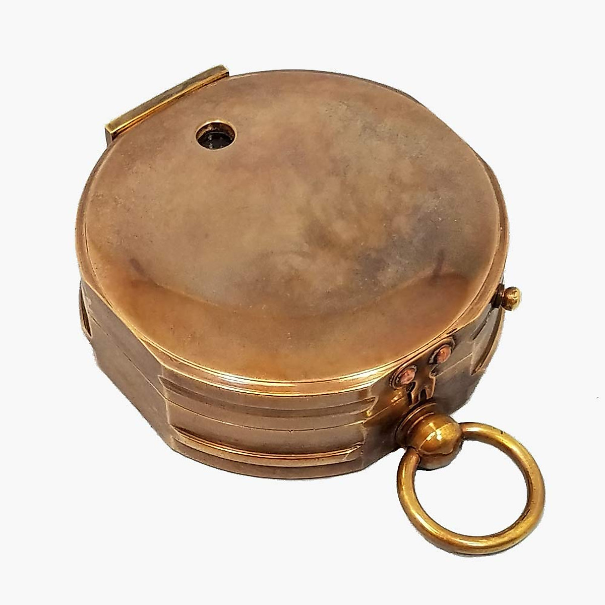 Premium Large Antique Brass Compass Gift for Men, Him, Son | Engraved Compass Personalized | Optional Laser Engraved Wood Box