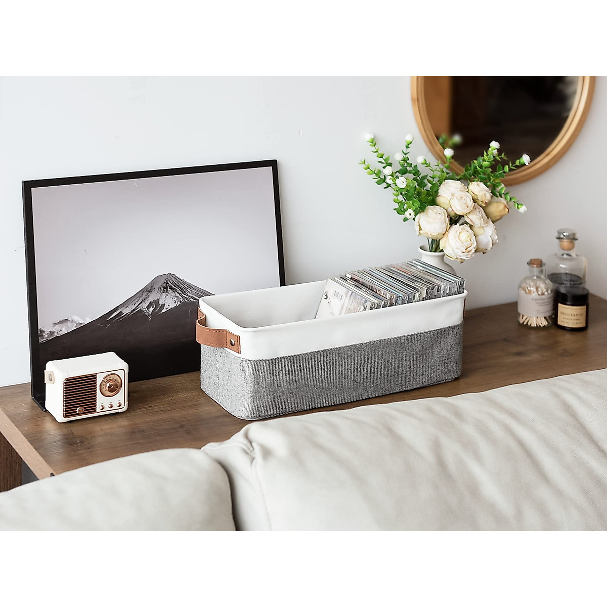 StorageWorks 2-Pack Narrow Storage Bins with 2-Pack Rectangle Storage Bins