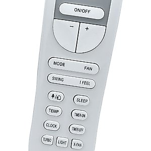 Meide YAA1FB White Universal Air Conditioner Remote Control Only for YAA1FB YAA1FBF YAA1FB1 YAA1FB1F