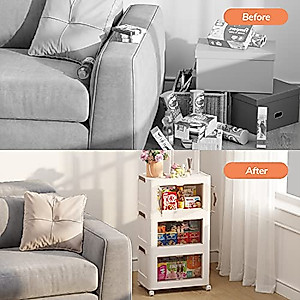 KLONVS Storage Bins with Lids, Stackable Storage Bins & Foldable Underbed Storage, Under Bed Storage Containers with Lids (Set of 2) for Clothing, Shoes