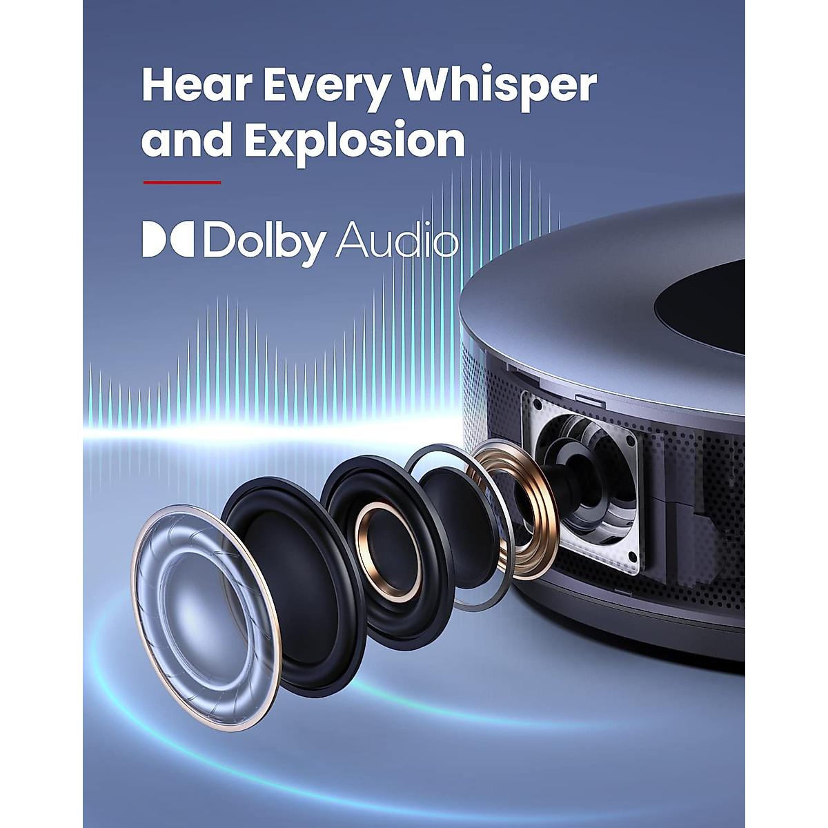 NEBULA 1080p Video Projector, Anker Nebula Cosmos Full HD 1080p Home Entertainment Projector, Outdoor Projector, Android TV 9.0, 4K Supported Projector, Digital Zoom, Auto Focus, HDR10