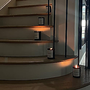 FLAMME Candle Co. Vanity | Tobacco & Vanilla Scent | 10 oz | 60 Hour Burn Time | Luxury Candle with Colored Wax | All Natural Soy