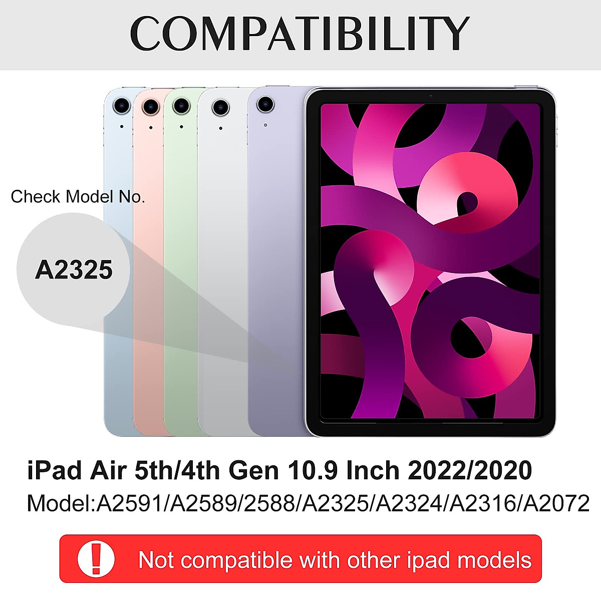 Case for iPad Air 5th/4th Generation 10.9 Inch 2022/2020,360 Rotatable with Powerful Magnet,2 in 1 Detachable Clear Case and Washable Semi-Silicone Protective Cover Smart Folio Support Pen Charger