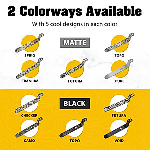 SwissKarry Clip Compatible with 91mm Victorinox Swiss Army Knife Models. 5 Custom Designs for a Personalised Pocket Knife. Be Ready for the Unexpected. Stainless Steel Tough. ‘Void Black’