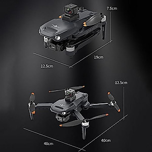 RKSTD 4K Camera GPS Adult RC Drone, RC Quadcopter, Fixed Height, Headless Mode, 360° Obstacle Avoidance, Automatic Return, Brushless Motor, Waypoint Flight, Holiday Gift For Adults