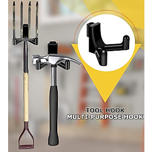 ziyue 10 Pack Tool Hook for Lifetime Shed Accessories Shed Storage Organization for Shovels Tooles, NOT Work on Any Sheds with Horizontal Siding (10 Pack)