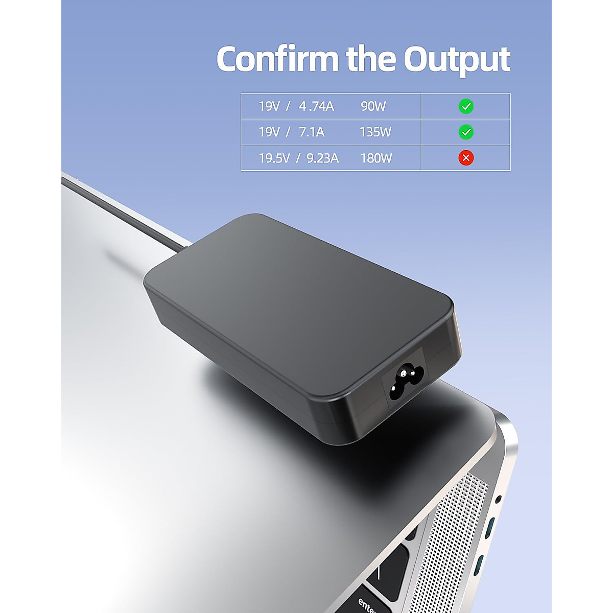 135W Charger Fit for Acer-Nitro 5 Gaming Laptop - (Compatible with N18C3 AN517-51 AN515-51 52 53 54 55 57 45 N18C4 Series)