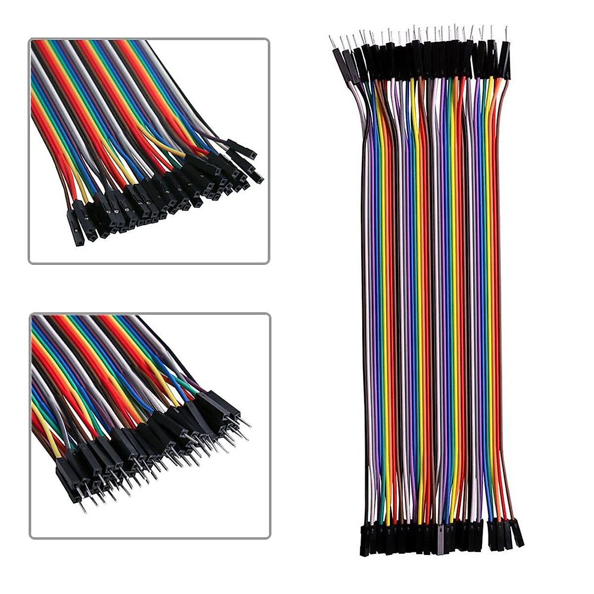 Geekstory 5 PCS Micro SD Card Module Mini TF Card Adapter with Memory Storage Breakout Board SPI Interface Driver + 40 PCS Female to Male Dupont Cable Line for Arduino Raspberry Pi