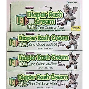 Natureplex Diaper Rash Cream with Zinc Oxide and Aloe, 3-ct