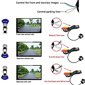 Polarlander Car Rear View Camera 360 Degrees Adjustable CCD High Definition Night Vision Auto Waterproof reversing Backup Camera for Parking Monitor DVD