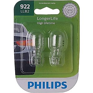 Philips 922 LongerLife Miniature Bulb, 2 Pack