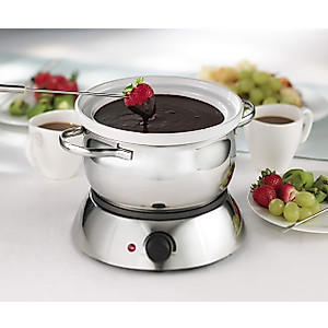 Trudeau Alto 3-in-1 Electric Fondue Set, 81 Ounce, Silver