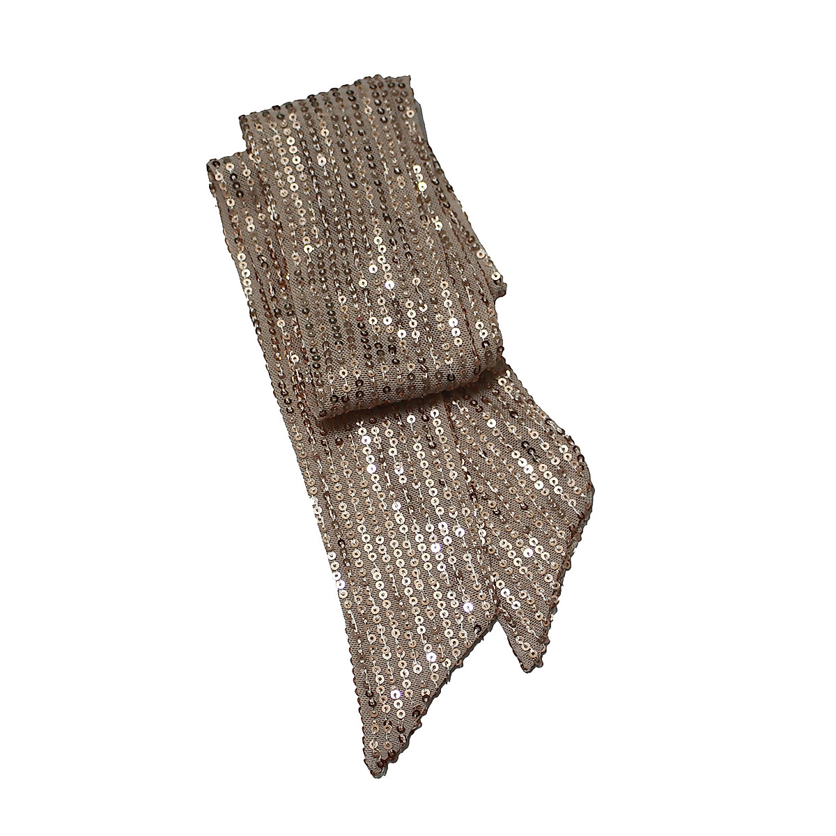 HI-party Small scarf with fashionable sequins for decoration (Golden)