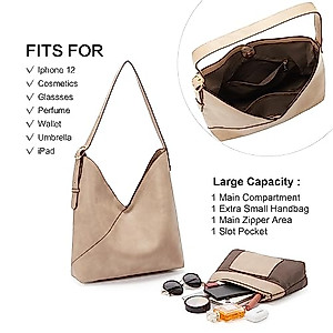 CLUCI Purses for Women Tote Handbags Vegan Leather Hobo Bags Fashion Large Ladies Shoulder Bag
