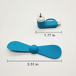 Mini Cell Phone Fan - Colorful and Powerful 2-in-1 Fan for iPhone/iPad/Android Smartphone/Tablet - Cell Phone Summer Accessories - (6-Pack)