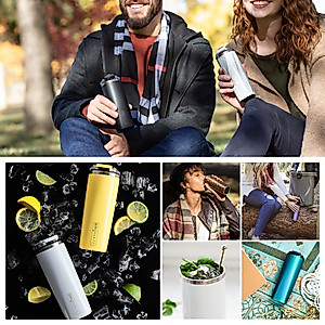 BrüMate Highball - 12oz 100% Leak-Proof Insulated Cocktail Tumbler - Double Wall Vacuum Stainless Steel - Shatterproof - Camping & Travel Tumbler & Cocktail Glass (Merlot)