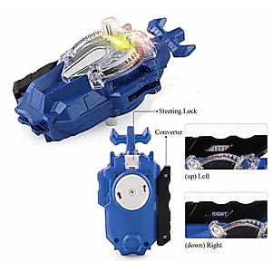 B-173 Infinite Achilles 1-Piece Sparking Launcher, Bey Battle Burst Battling Tops with Launchers Set, Burst quadrive Gyros for Boys Kids Birthday Party Idea Gift