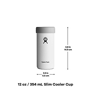Hydro Flask 12 oz Slim Stainless Steel Reusable Can Holder Cooler Cup Cactus - Vacuum Insulated, Dishwasher Safe, BPA-Free, Non-Toxic