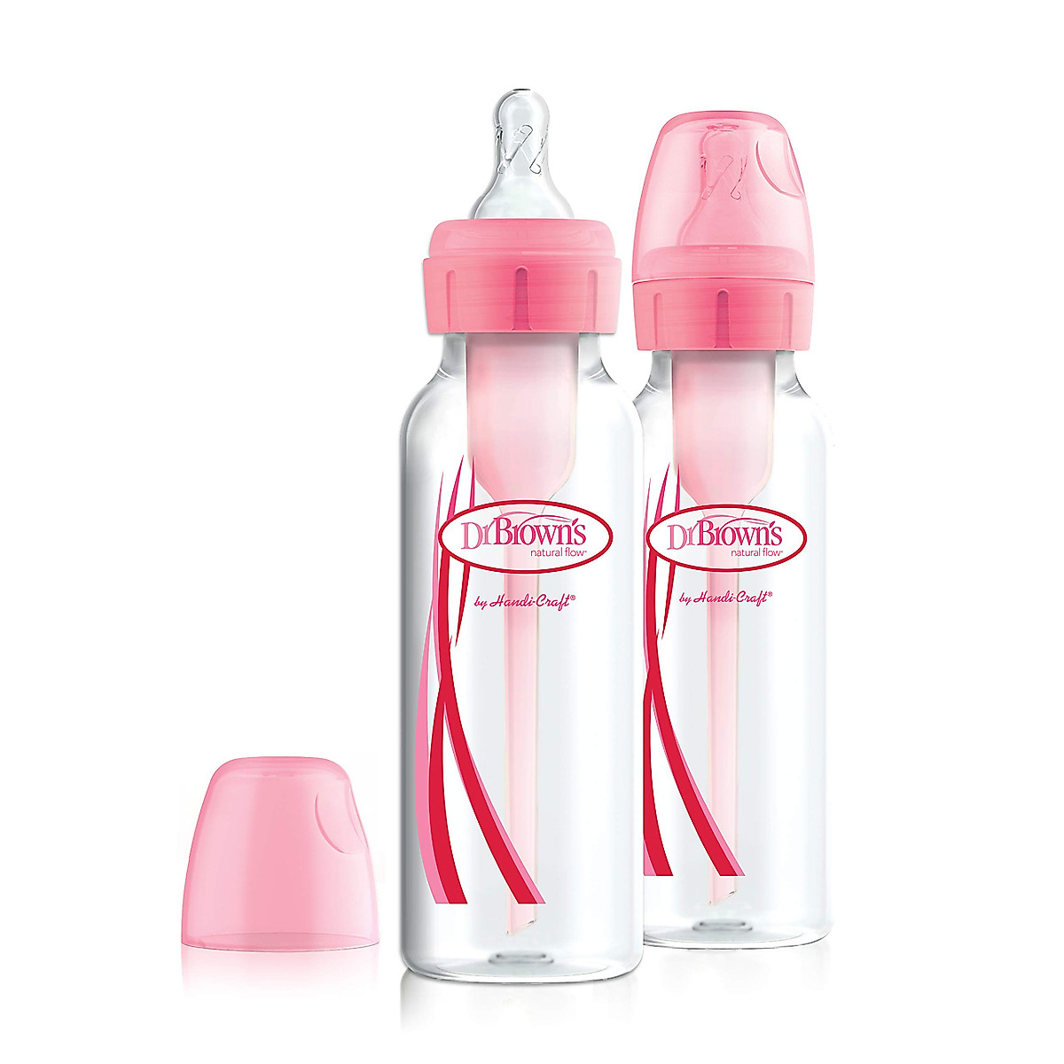Dr. Brown's Baby First Year Transition Options Baby Bottles Gift Set, Pink