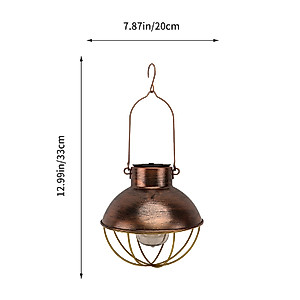 Happyyami 1pc Solar Tungsten Lamp Light for Outdoor Atmosphere Garden Lantern Tree-Mounted Solar Light Hanging Solar Lanterns Waterproof Bulb Lantern Patio Decor Lawn Portable Iron