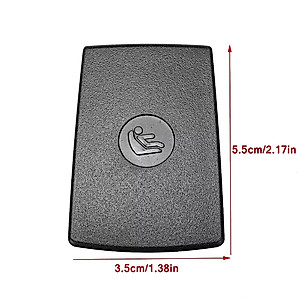 cantondz Rear Child Seat Safety Anchor ISOFIX Cover Compatible with BMW 1 2 3Series E81 E82 F20 F21 F22 F87 F23 E90 E91 F30 F31 F34 F80 X1 E84