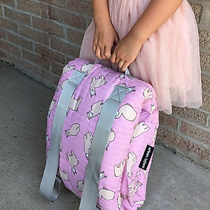 Urban Infant Bulkie Toddler Nap Mat - Sleep Mat for Kids Daycare and Preschool - Folds Up to Carry on Back - Llamas