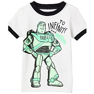 Amazon Essentials Disney | Marvel | Star Wars Toddler Boys' Pajama Set (Previously Spotted Zebra), Buzz Lightyear Infinity, 2T