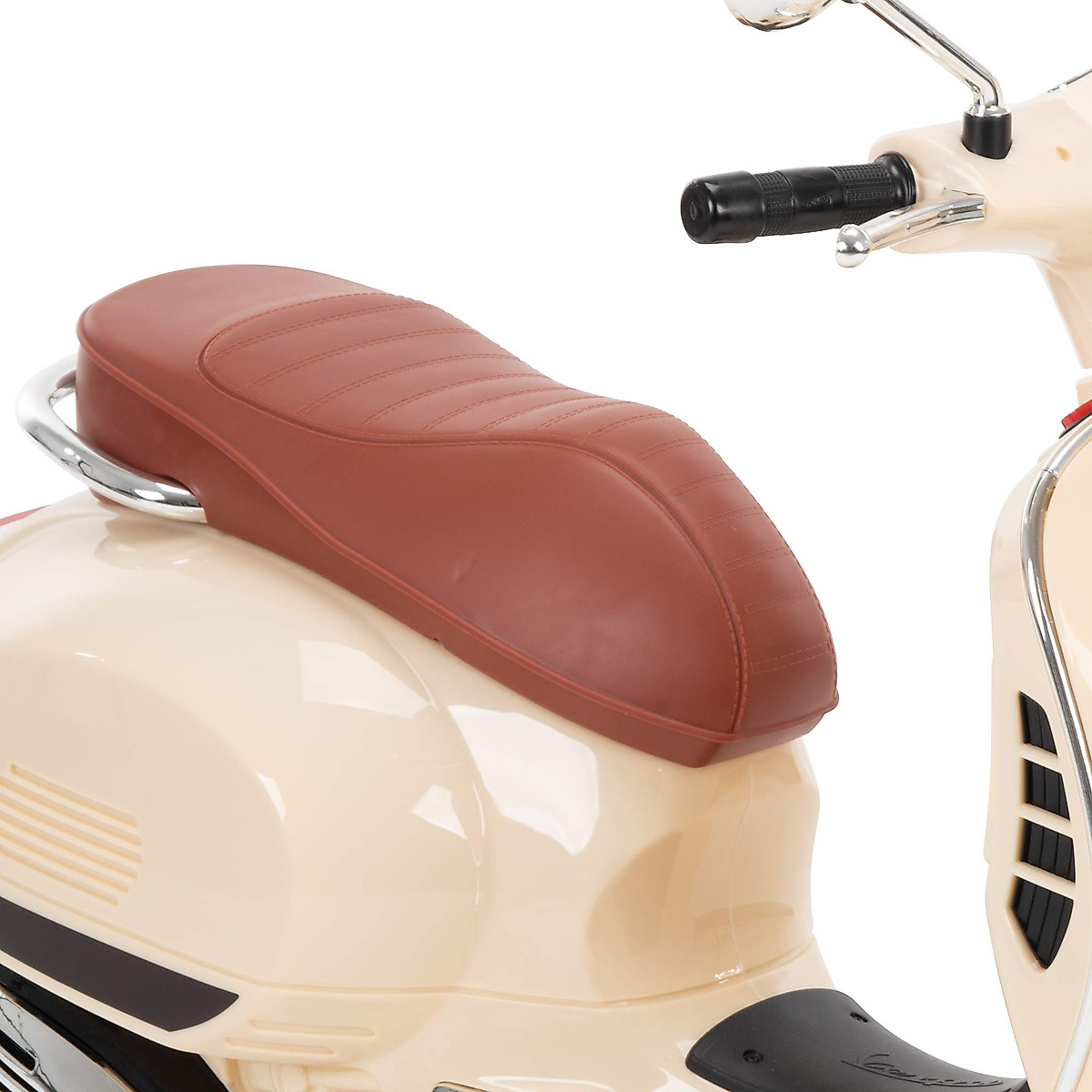 Huffy Kids Battery 6V Ride-On Vespa Scooter Beige