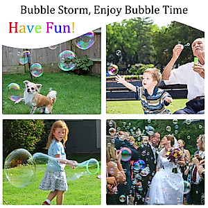 Bubble Wands Set, 28 Pcs Large Bubble Wand with Tray, Great for Kids Summer Outdoor Bubble Party Favors