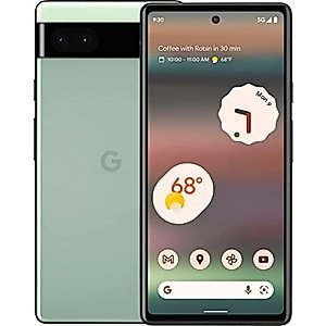 Google Pixel 6a - 5G Android Phone - Unlocked Smartphone with 12 Megapixel Camera and 24-Hour Battery - Sage (Renewed)