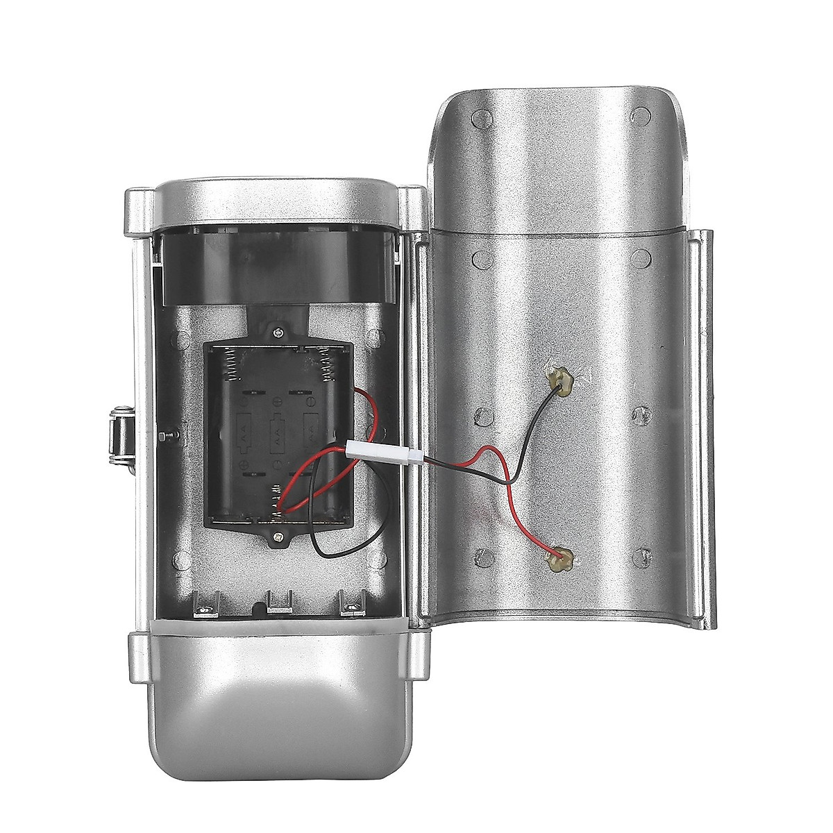 Fake Security Camera 1080P, Dummy Outdoor CCTV Cam with Solar Powered Human Sensor Flash Lights for Home Lane