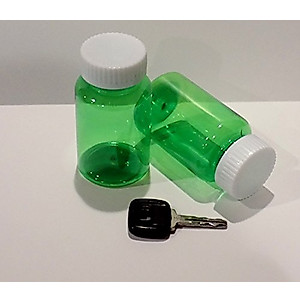 Preferred Vials-Plastic Medical Screw-Top Packer Bottles Wide Mouth Jars Clear Green 5 Ounce 40 Dram Size Package of 25 Units