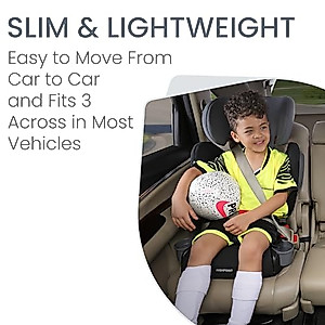 Britax Highpoint Backless Belt-Positioning Booster Seat, SafeWash Black Ombre