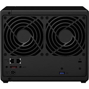 Synology DiskStation DS920+ NAS Server with Celeron 2.0GHz CPU, 8GB Memory, 16TB SSD Storage, 1TB M.2 NVMe SSD, 2 x 1GbE LAN Ports, DSM Operating System